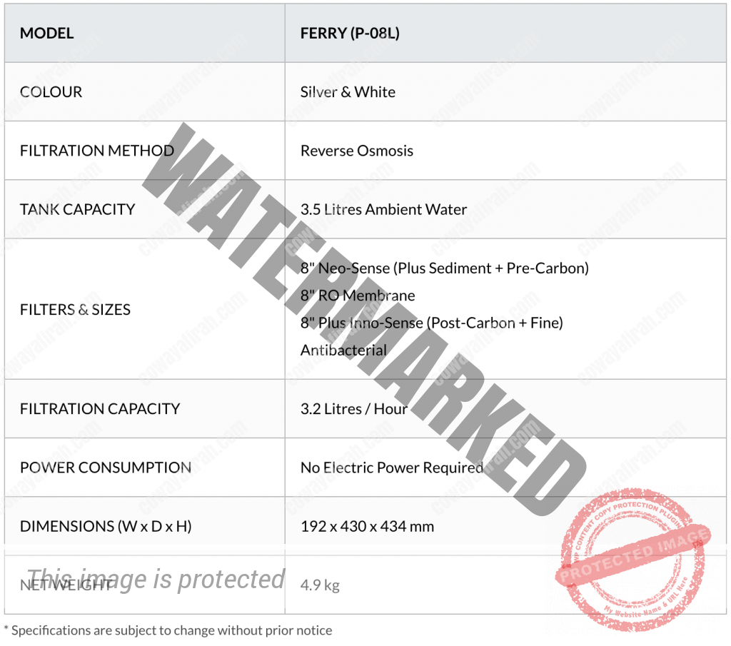 Coway Ferry – Coway Malaysia